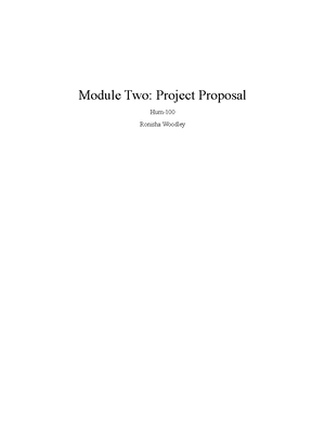 Module Seven Project Assignment - Ronisha Woodley HUM- December 6, 2022 ...