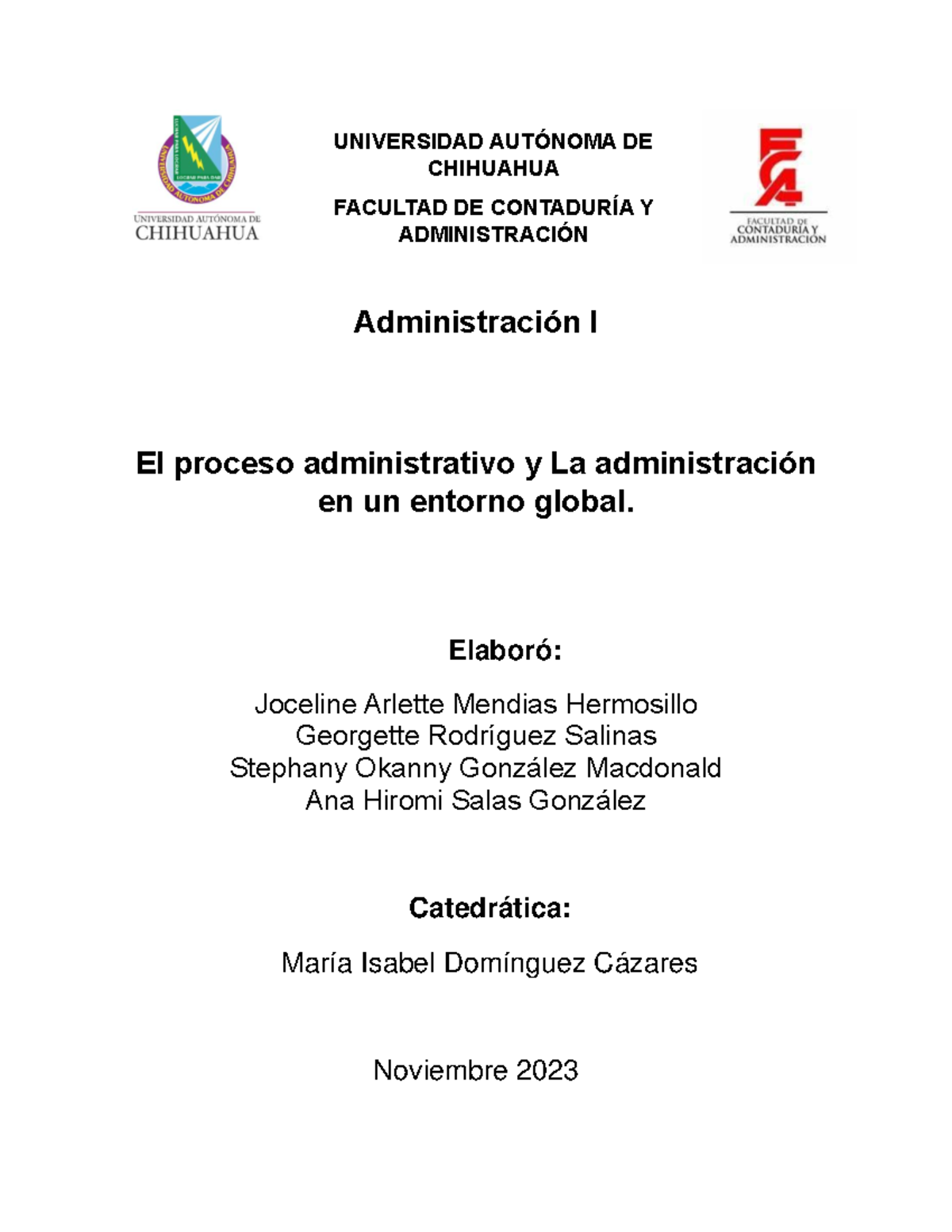 Juego OE 8 y 4 Admón 1 - ADM1 - Administración l El proceso ...