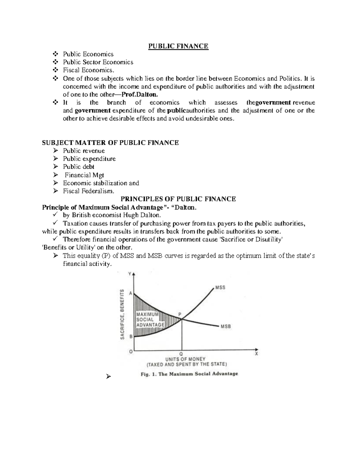 Introduction to public finance - PUBLIC FINANCE Public Economics Public ...