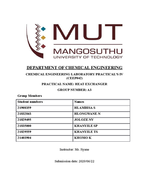 Unit operations and unit processes - UNIT OPERATION The basic physical ...