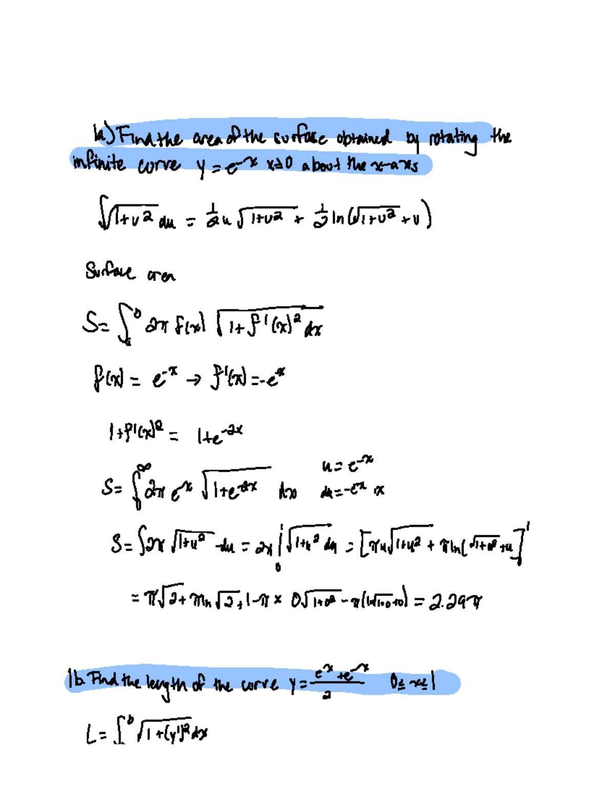 Exam 2 - pols Exam 2 - Ia Find the areaofthe surface obtained by ...
