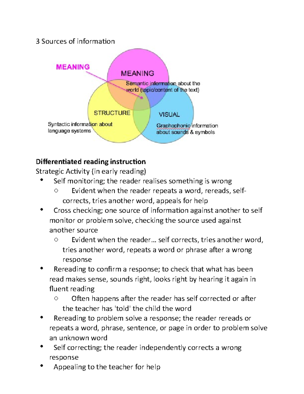Week 5 - Lecture notes 5 - 3 Sources of information Differentiated ...