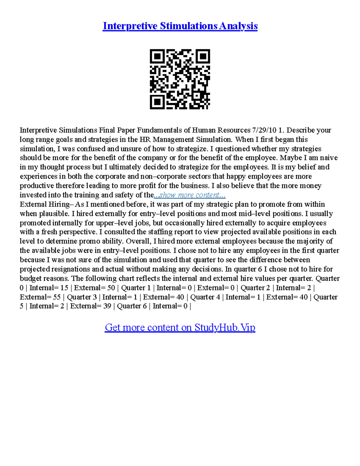 Interpretive Essay Topics - Interpretive Stimulations Analysis ...