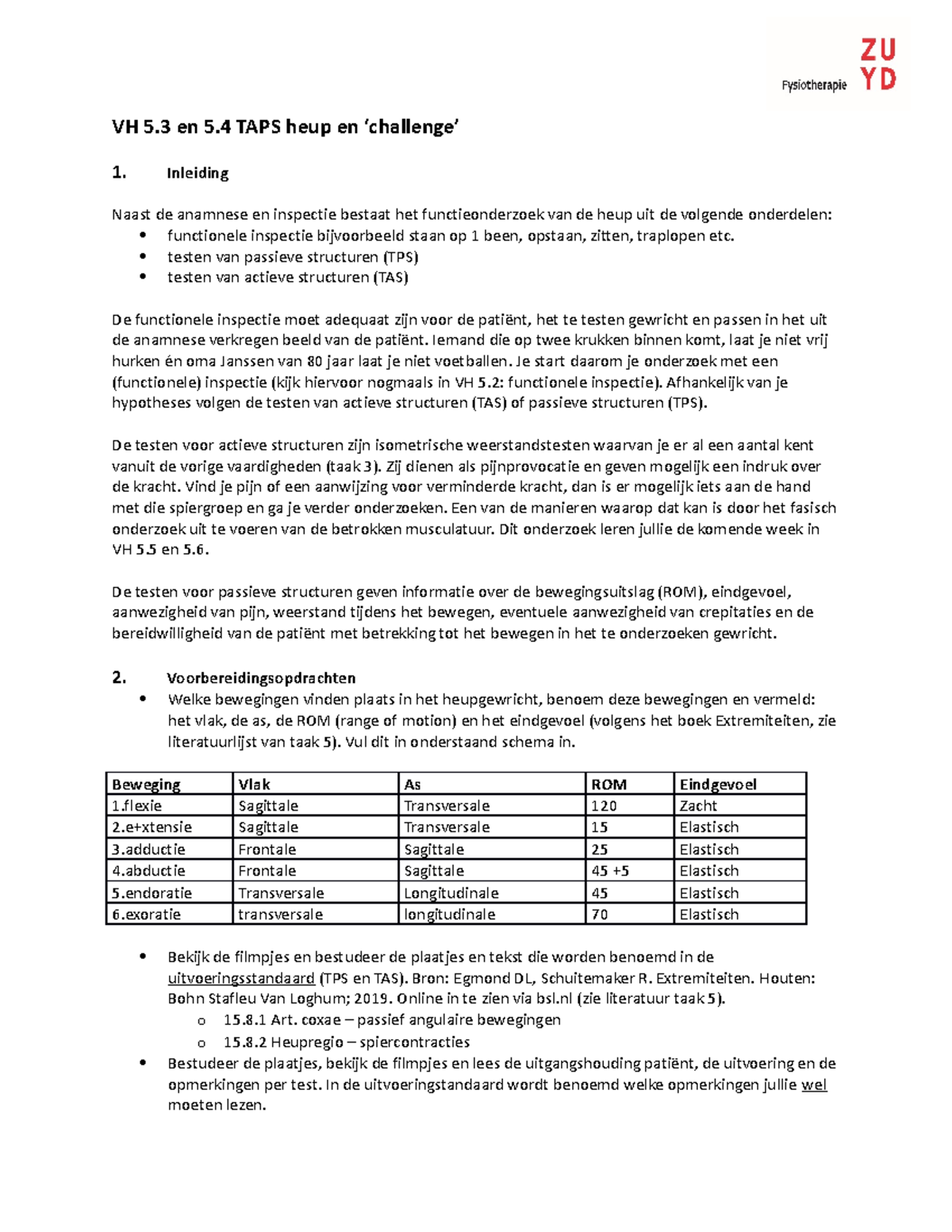 VH 5.3 en 5.4 TAPS heup en challenge - def - VH 5 en 5 TAPS heup en ...
