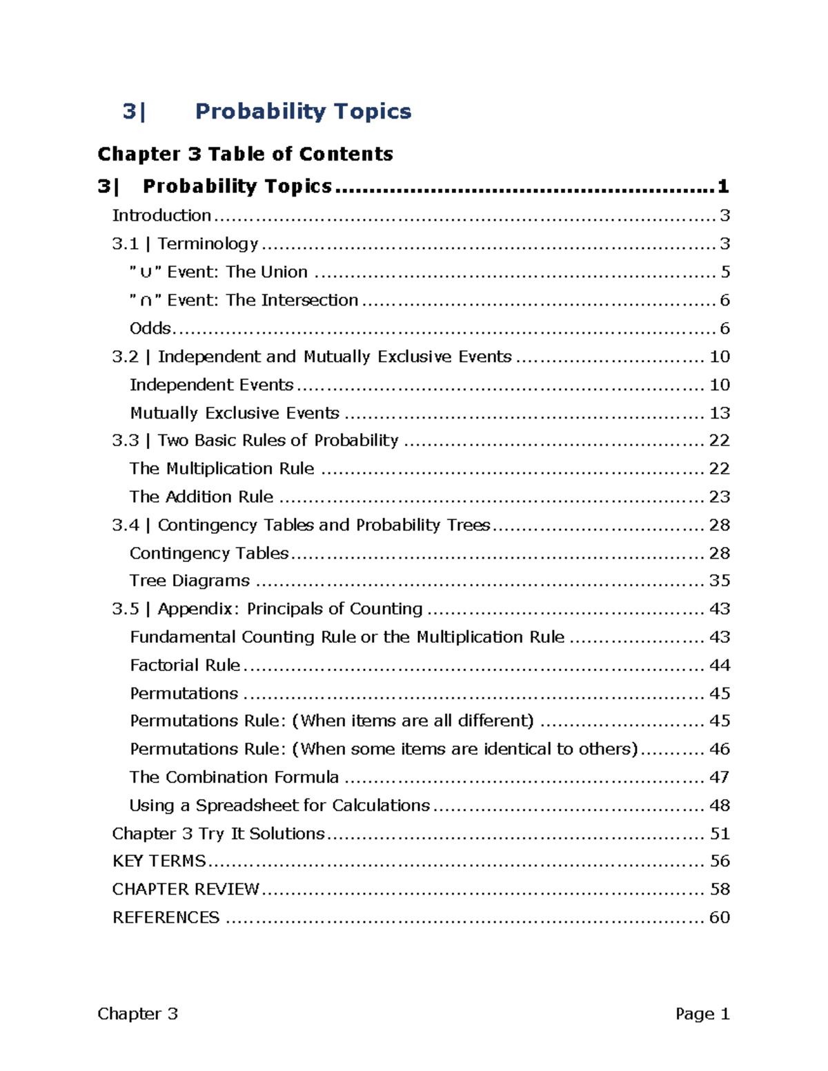 03 - Probability Topics STATSS - 3| Probability Topics 3| Probability ...