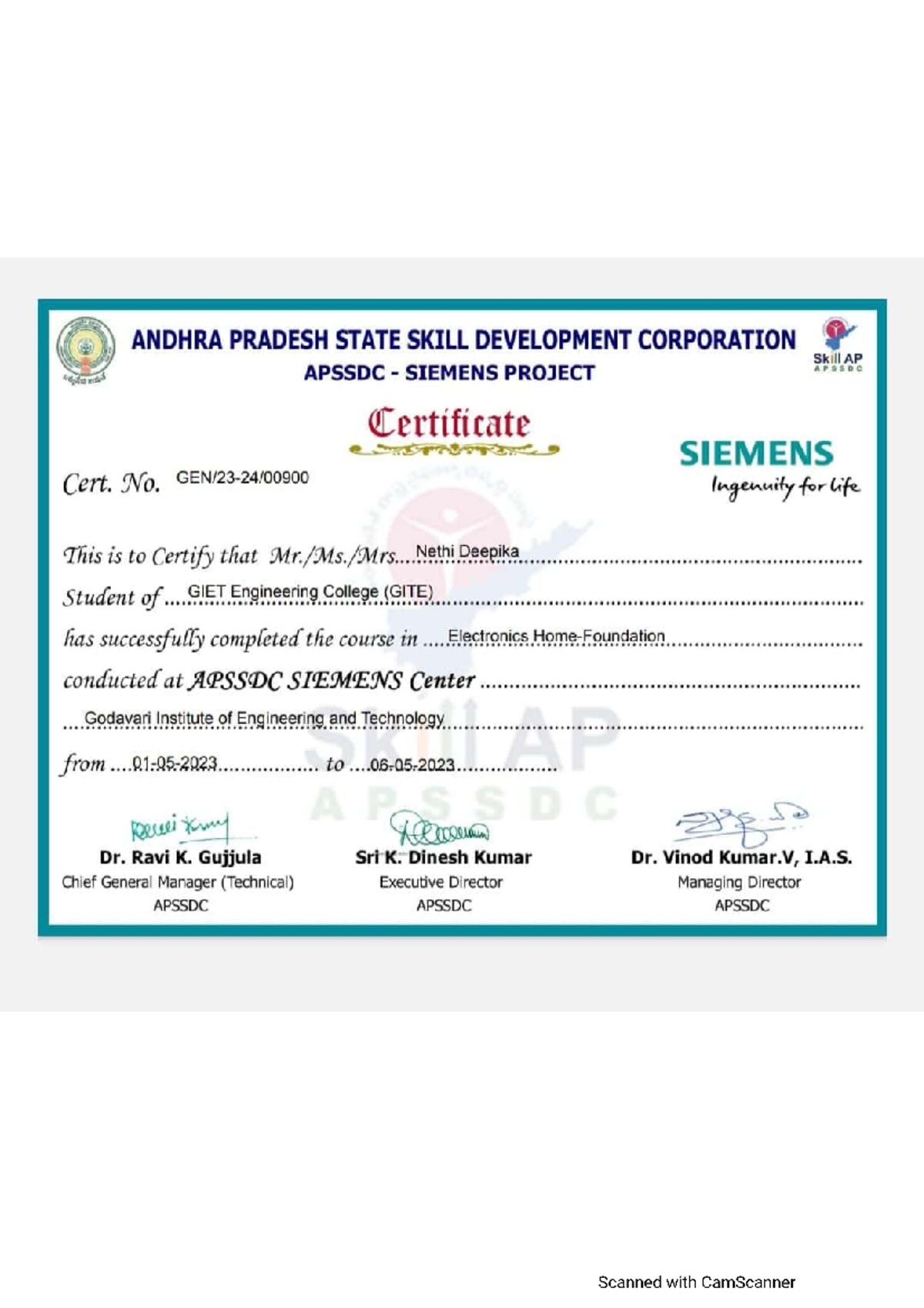 Apssdc - 111 - ANDHRA PRADESH STATE SKILL DEVELOPMENT CORPORATION B ...
