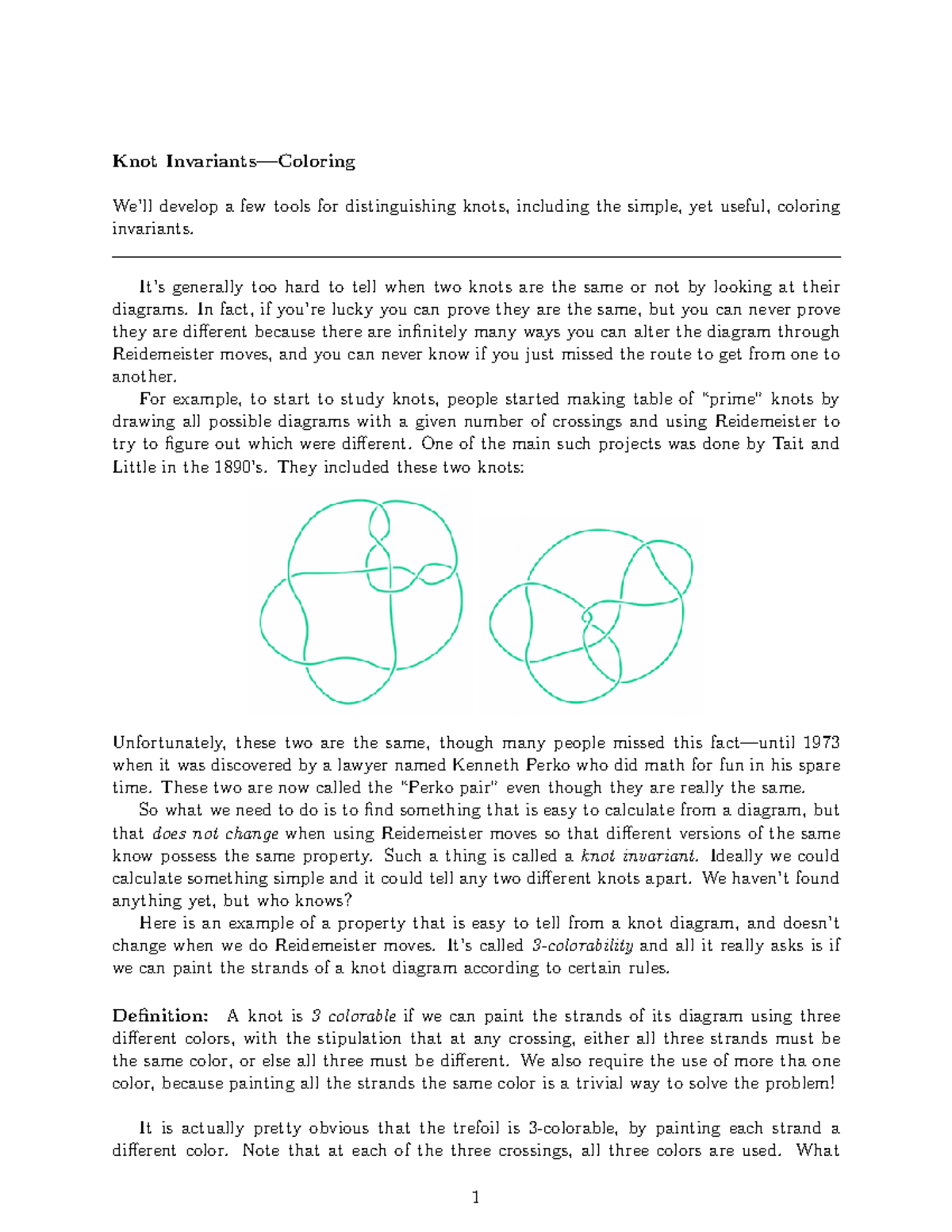 39 Knot Invariants - impurities and knot applications - Knot Invariants ...