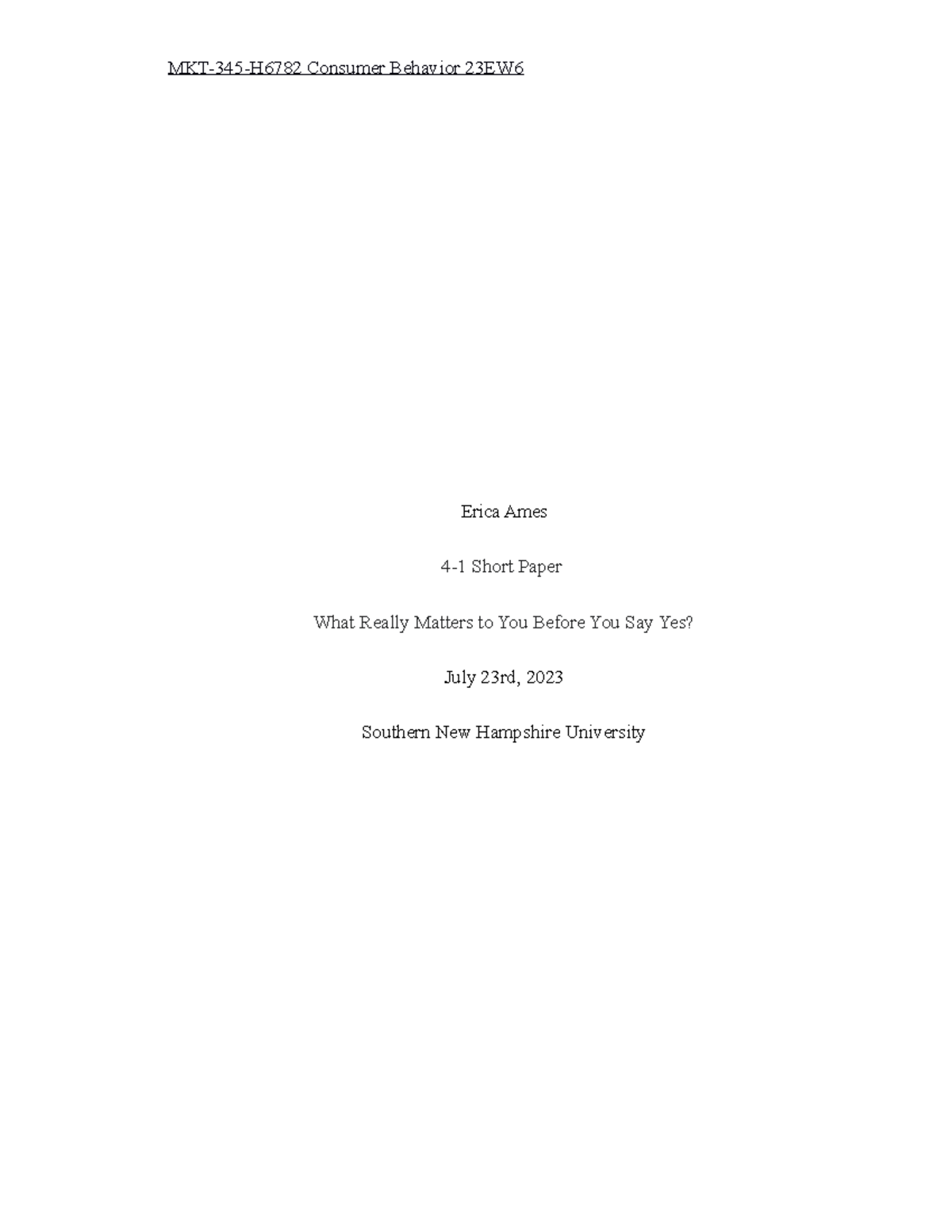 4-1 Short paper What Really Matters to You Before You Say Yes - Erica ...