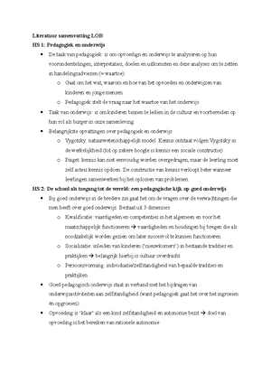 Voorbereidingsopdracht Werkgroep 1.2, LOB - Noteer de Kerndoelen van ...