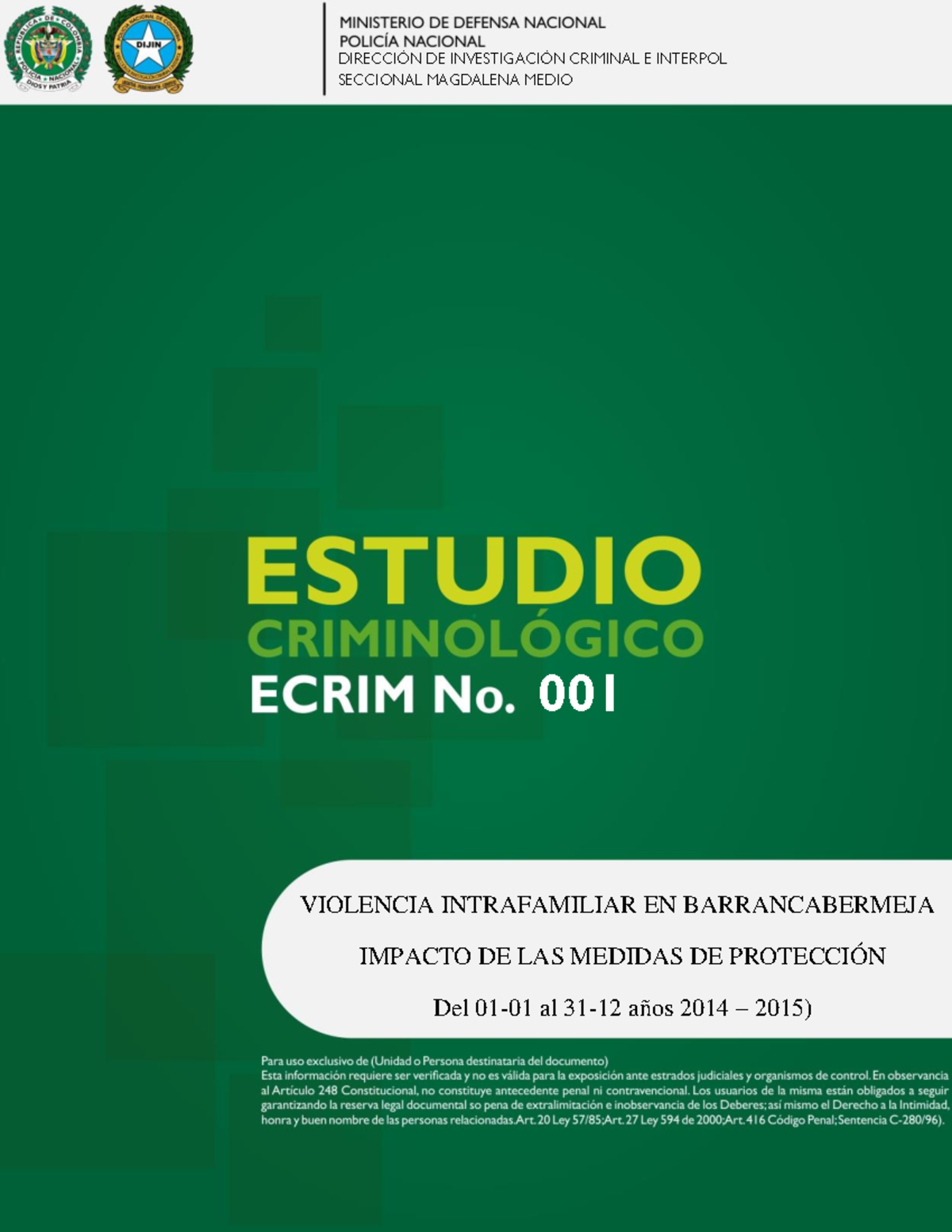 Ecrim 001 memaz violencia intrafamiliar en barrancabermeja 2014-2015 0 ...