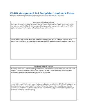 CJ 230 Module Three Practice Activity - Scenario Identification of ...
