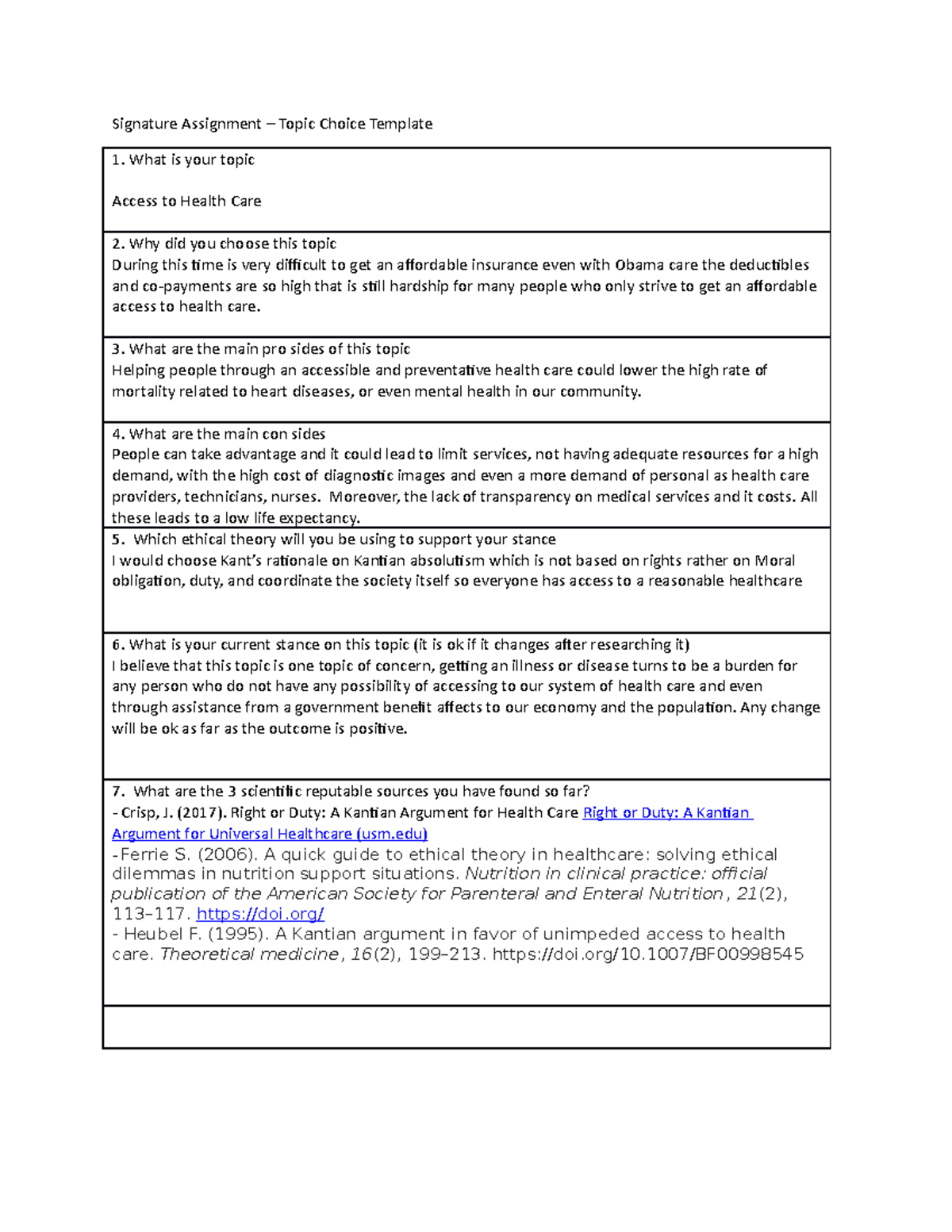 Signature Assignment topic choice template-1 - Signature Assignment ...