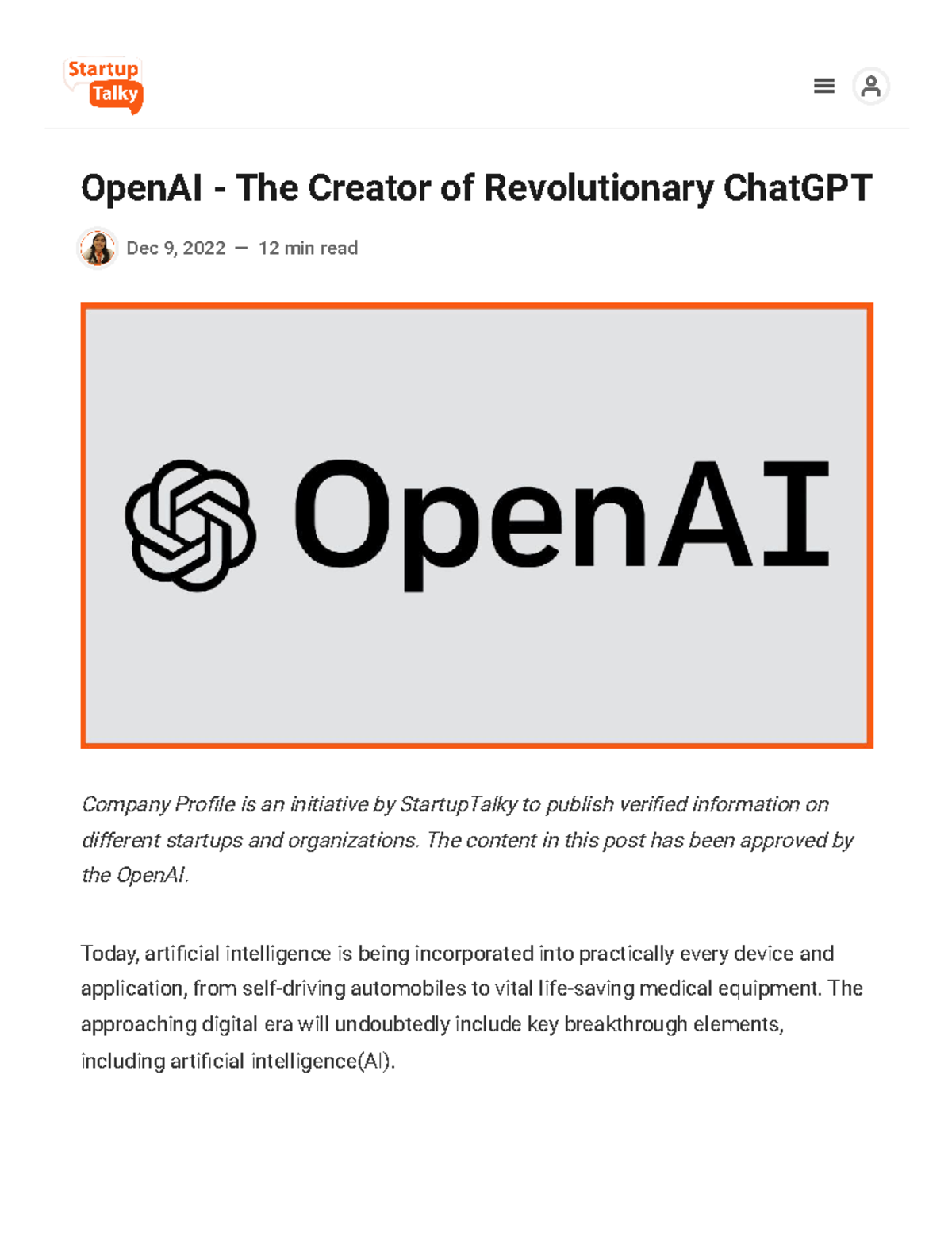 Success Story of Open AI- The Makers of the Chat GPT - OpenAI - The Creator of Revolutionary ...