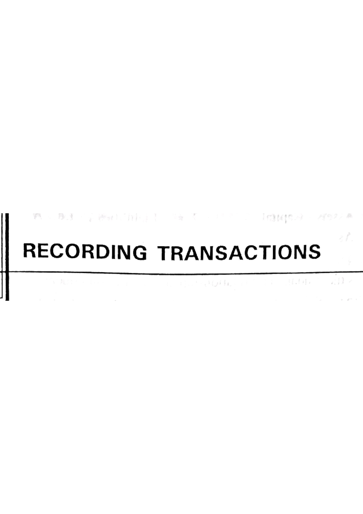 Accounting- Recording Transactions- Note 4 - Financial Accounting - Studocu