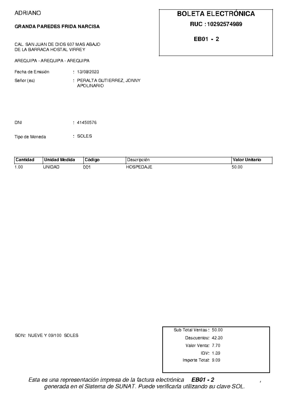 Boleta-10292574989-EB01-2 034731 - ADRIANO GRANDA PAREDES FRIDA NARCISA ...