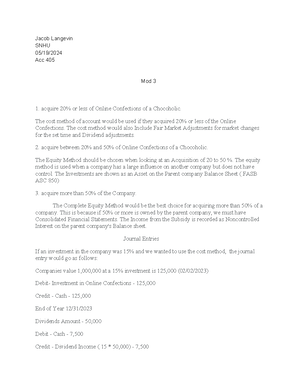 [Solved] Oriole College pooled the individual investments of three of ...