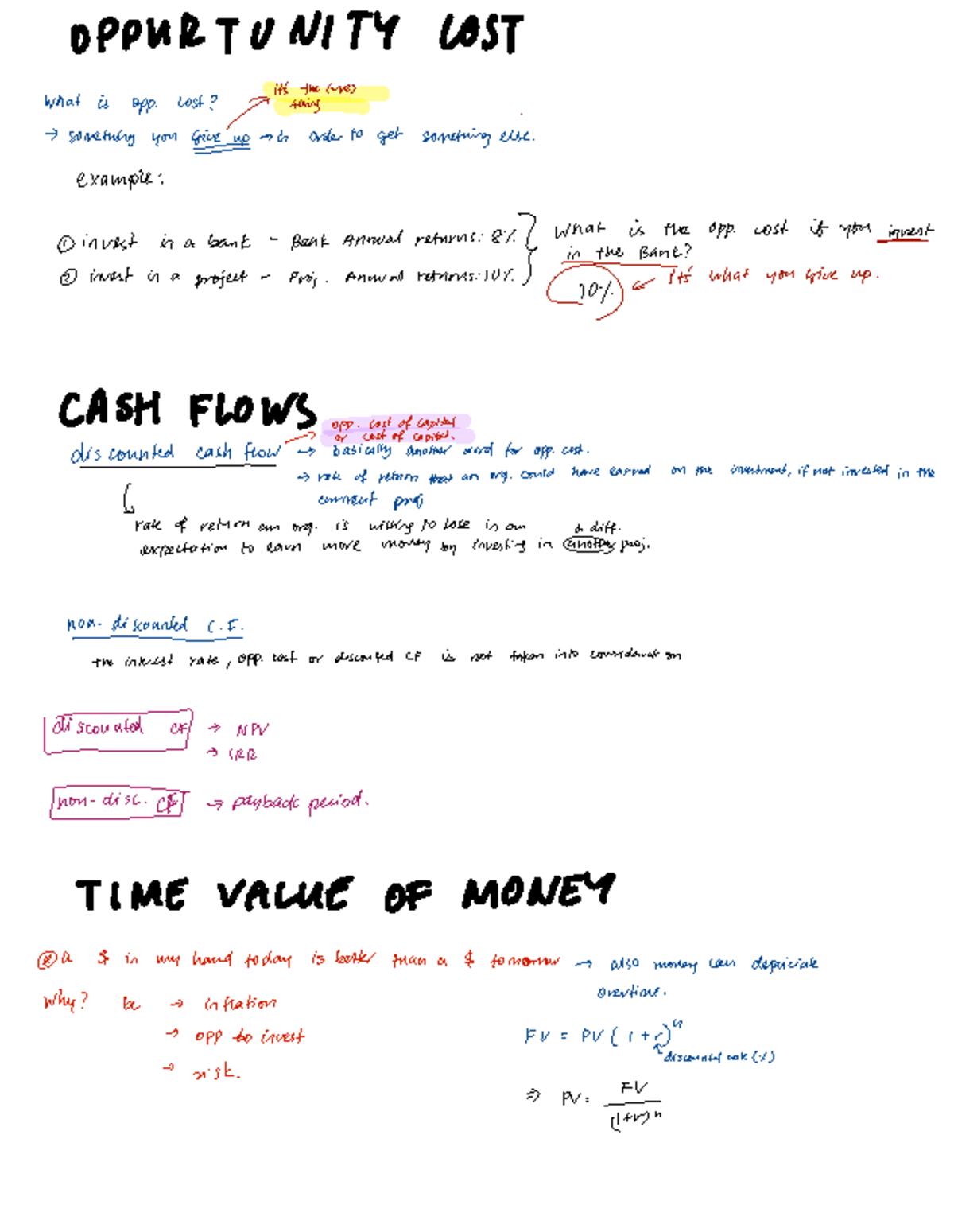 opportunity cost formula - OPPURTUNITY COST it'sthe (-ve) what is opp ...
