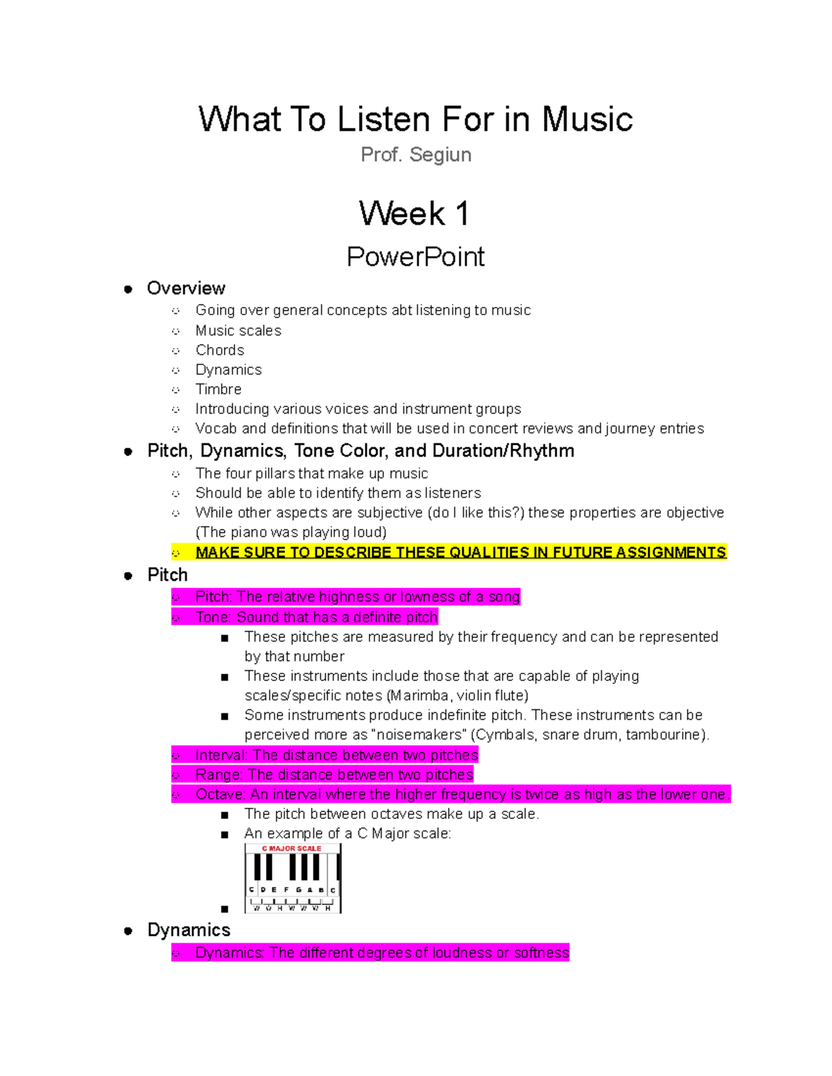 Mus190- What to listen for in Music - What To Listen For in Music Prof ...