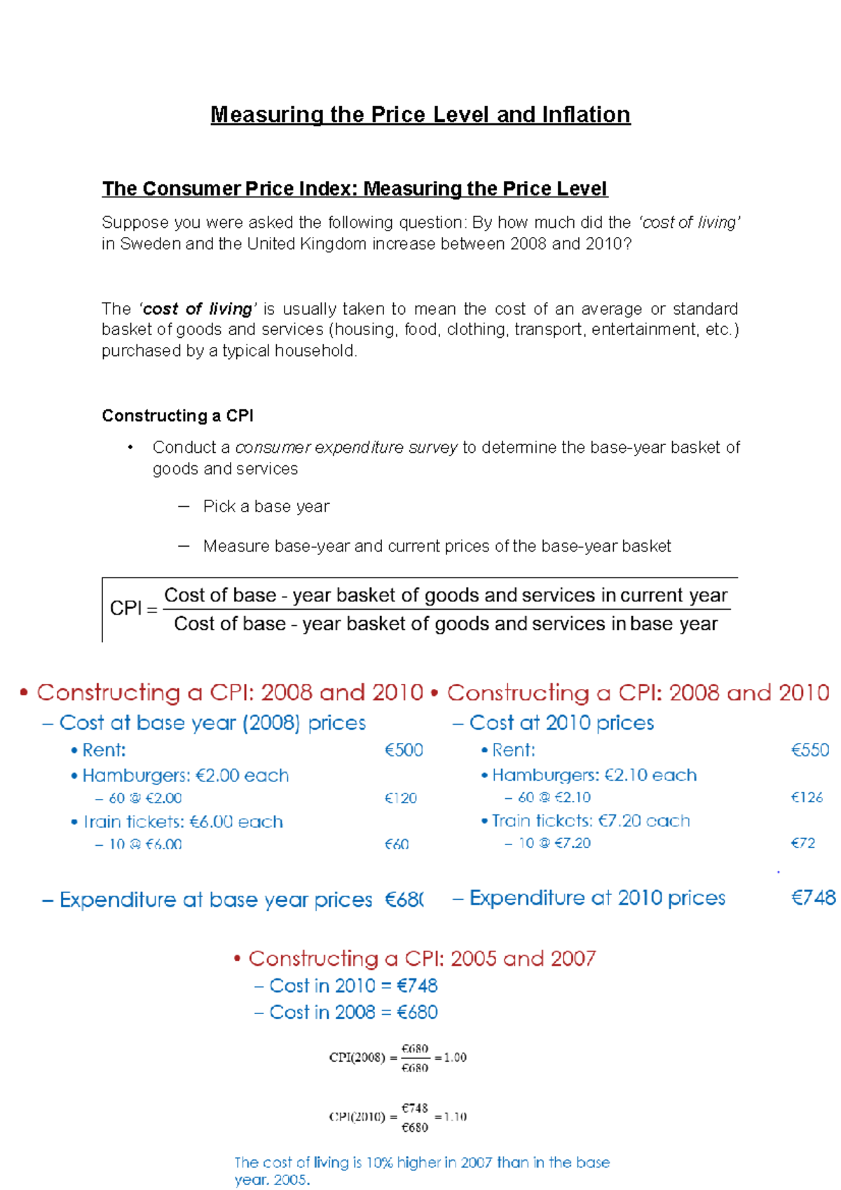 2. Inflation Rate - Measuring the Price Level and Inflation The ...