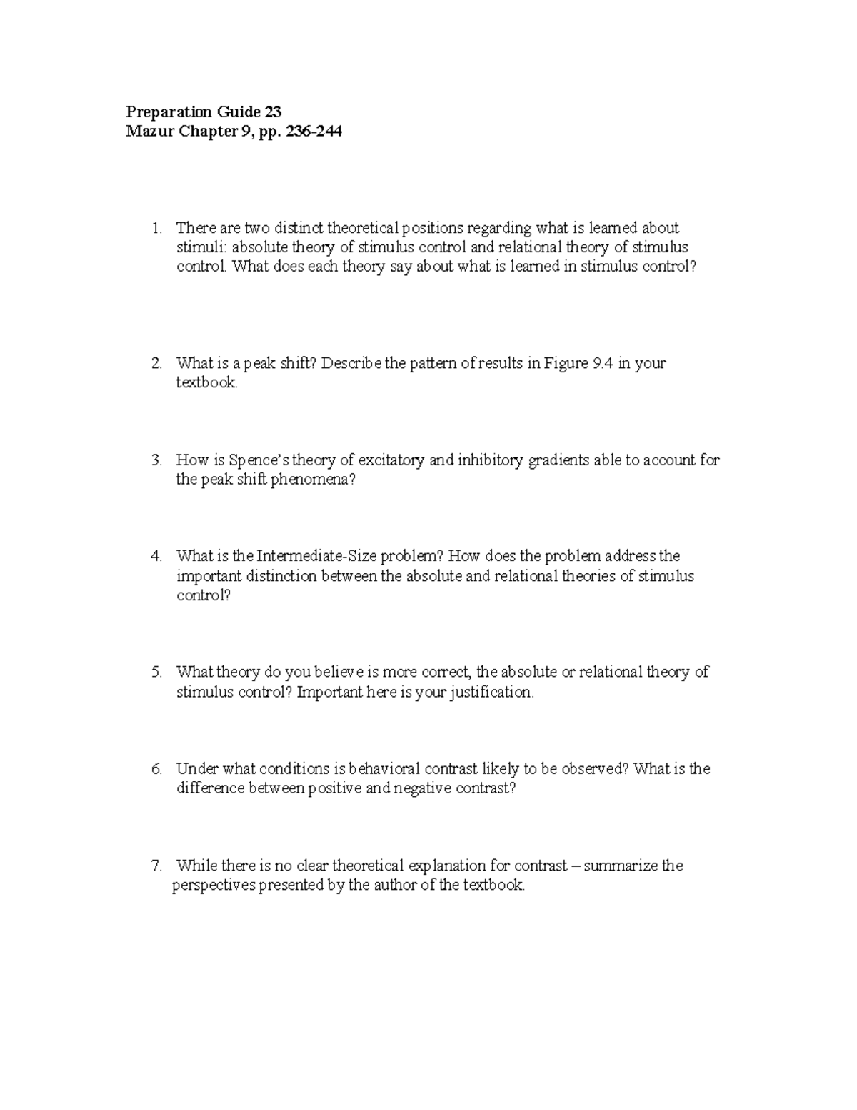 PG-23 pg 236 - 244 (SP23) - Preparation Guide 23 Mazur Chapter 9, pp ...