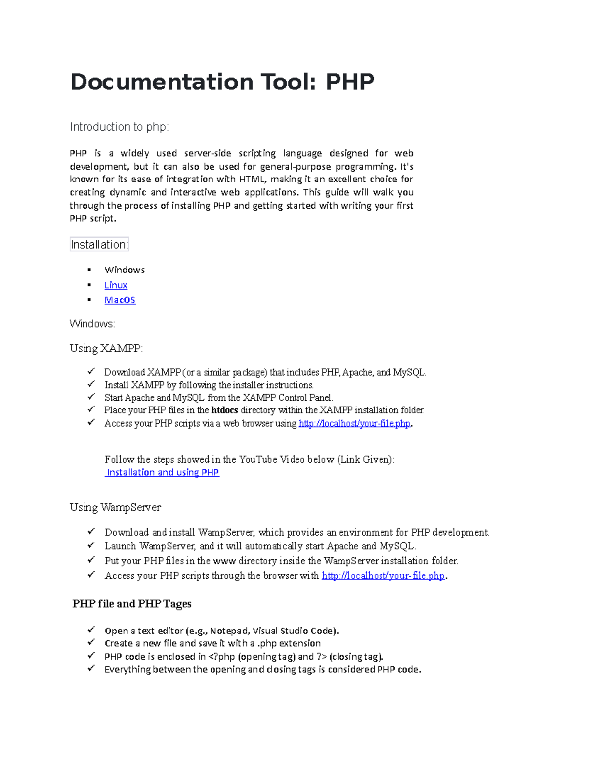 Documentation Tool - It's known for its ease of integration with HTML ...