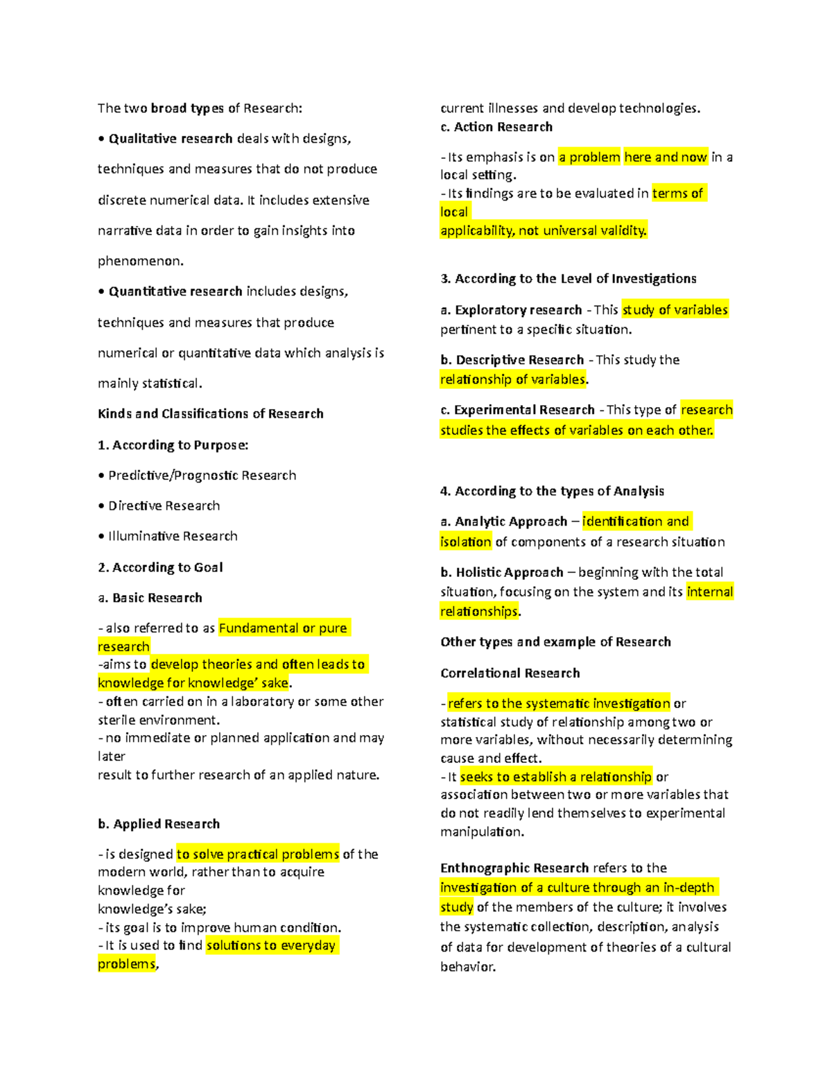 Types of Research Reviewer - The two broad types of Research ...