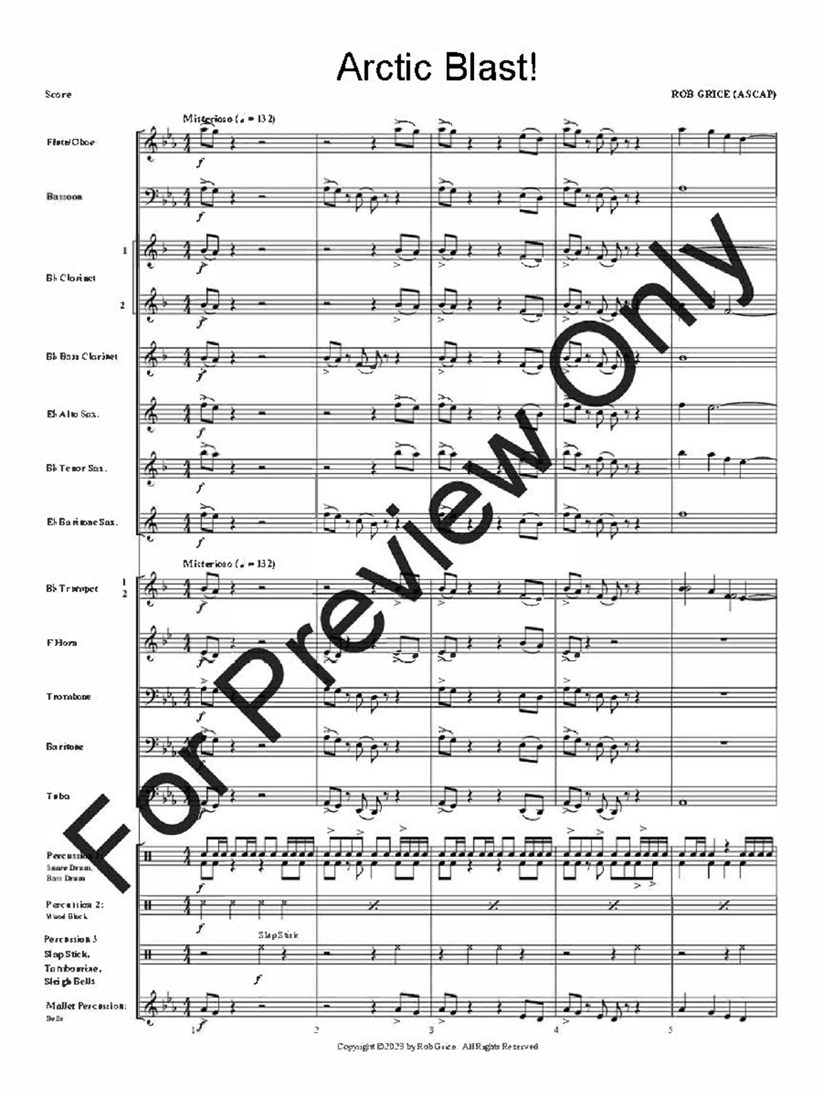 Arctic-blast - This is a pdf form of "Artic Blast" - Score f'l•cdOtoe ...