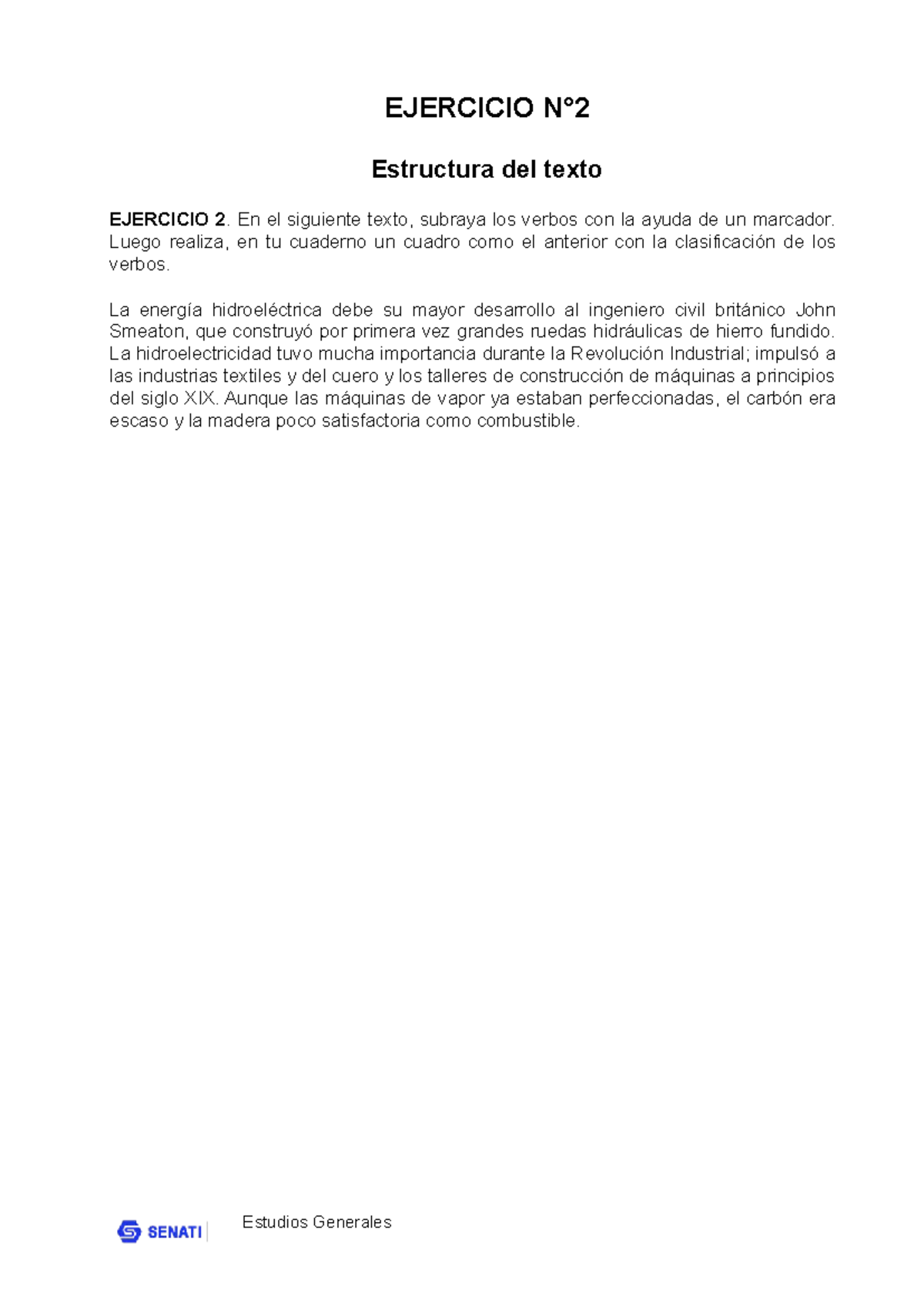 Abner Pascual Alcala 2 - EJERCICIO N° Estructura del texto EJERCICIO 2 ...