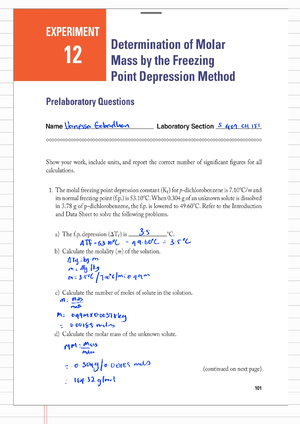 Lab Report 10 Molar Mass of a Metal copy - Stephanie-Marie Flowers CH ...