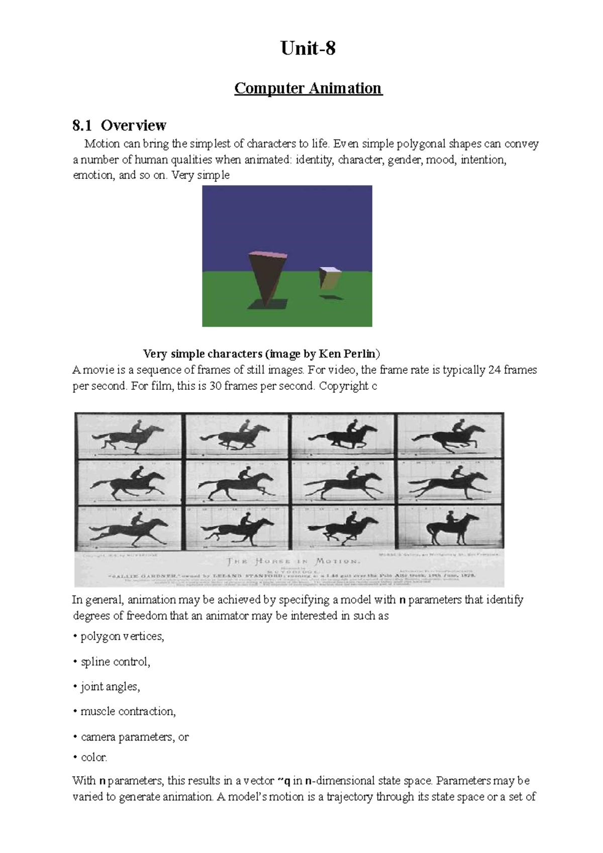 Computer-Graphics U8 - Computer-Graphics U8 - Unit- Computer Animation ...
