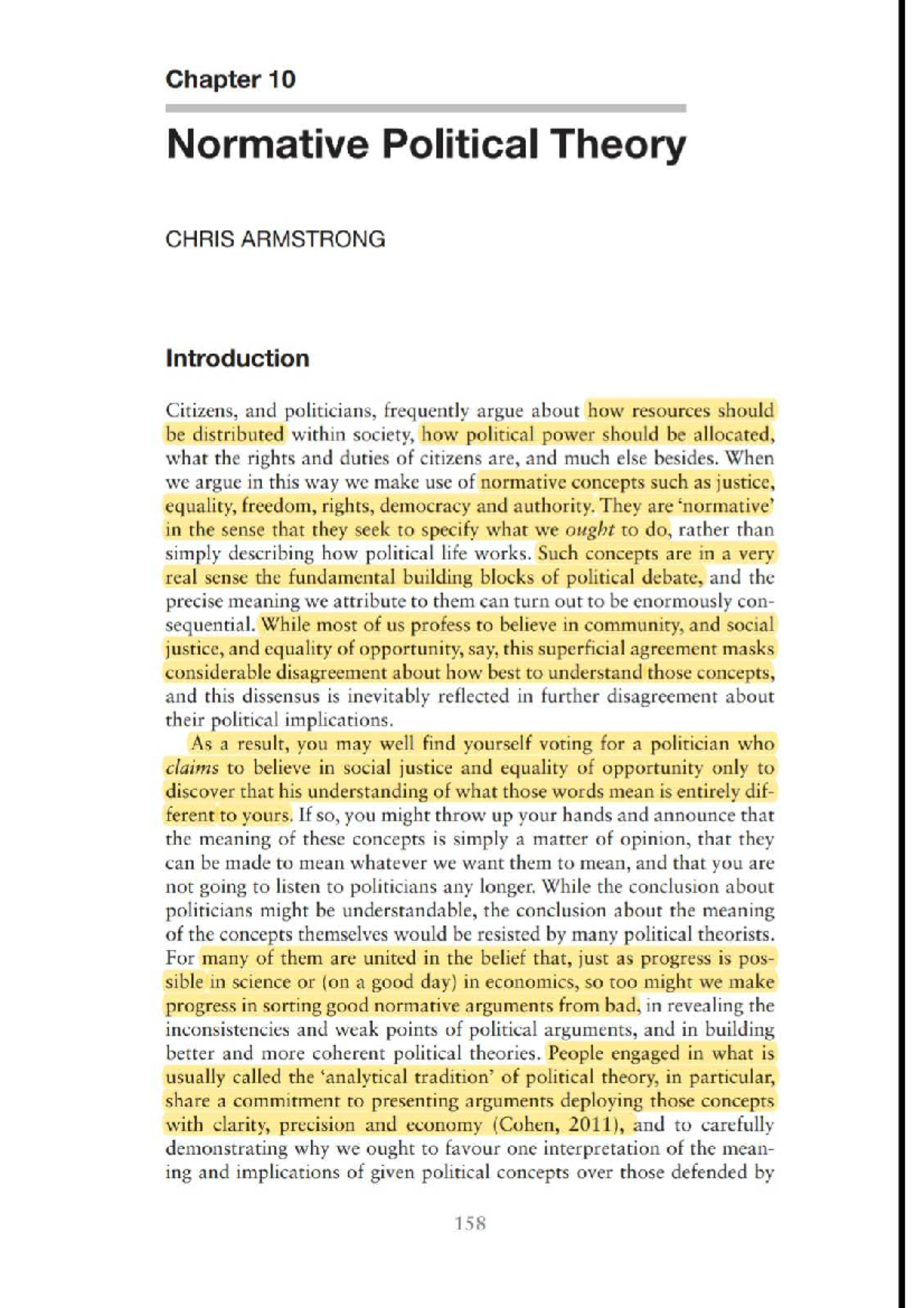 Normative political theory - Political science - Studocu