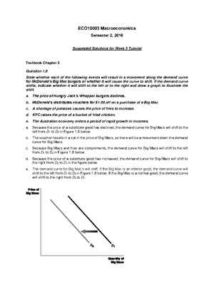 Suggested Solutions for Week 6 Tutorial - ECO10003 Macroeconomics ...