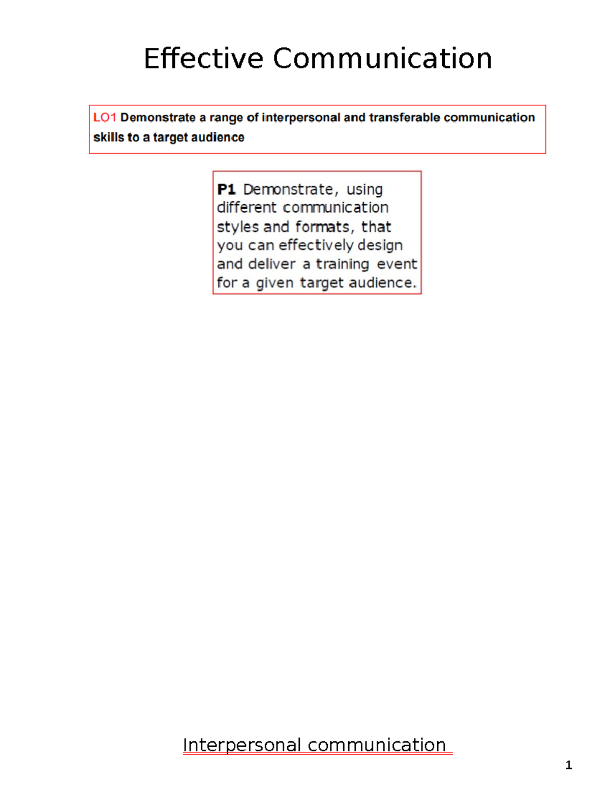 1) Effective Communication - Effective Communication Interpersonal ...