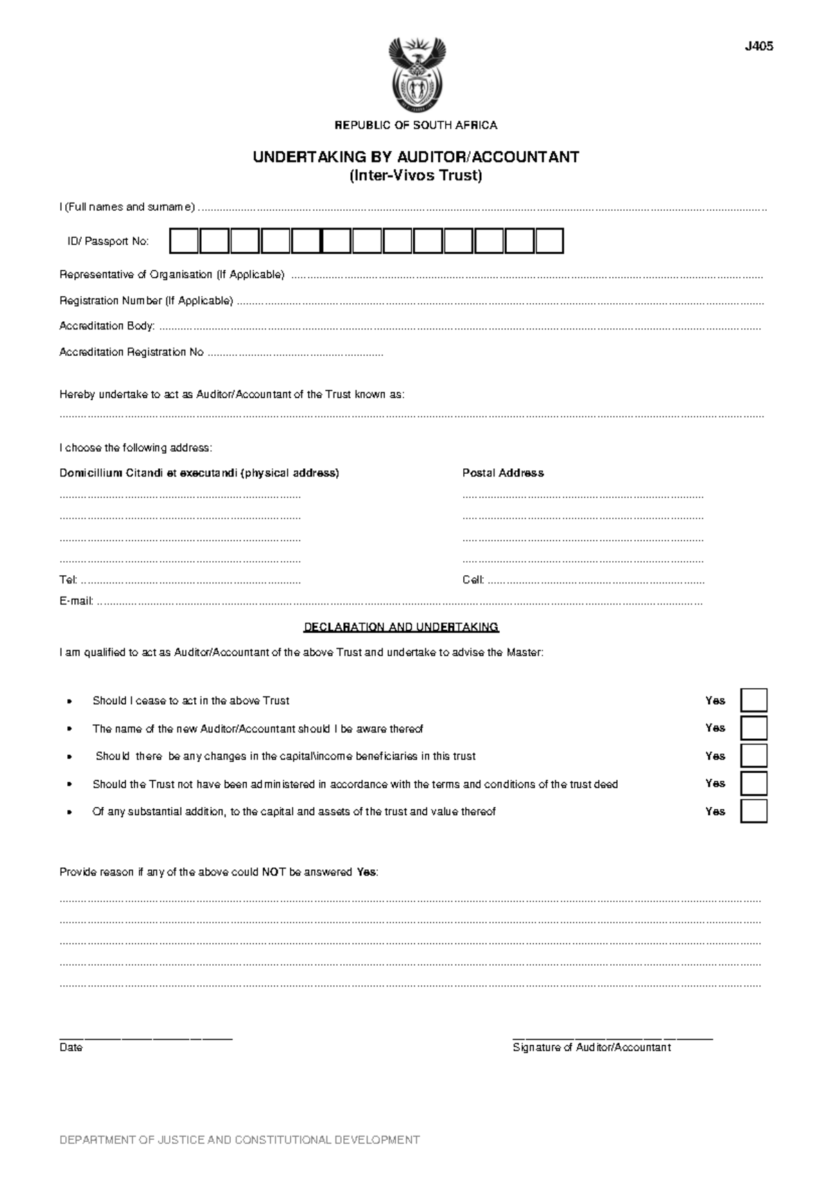 J405 acceptance-auditor-eform - DEPARTMENT OF JUSTICE AND ...