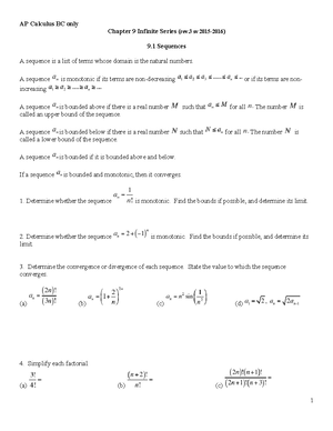 AP Calculus Alternating Series Notes - IT . SERIES TEST - Studocu