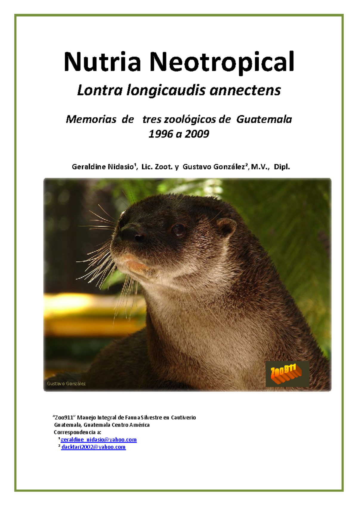 Nutria-Neotropical-Manual - Nutria Neotropical Lontra longicaudis ...