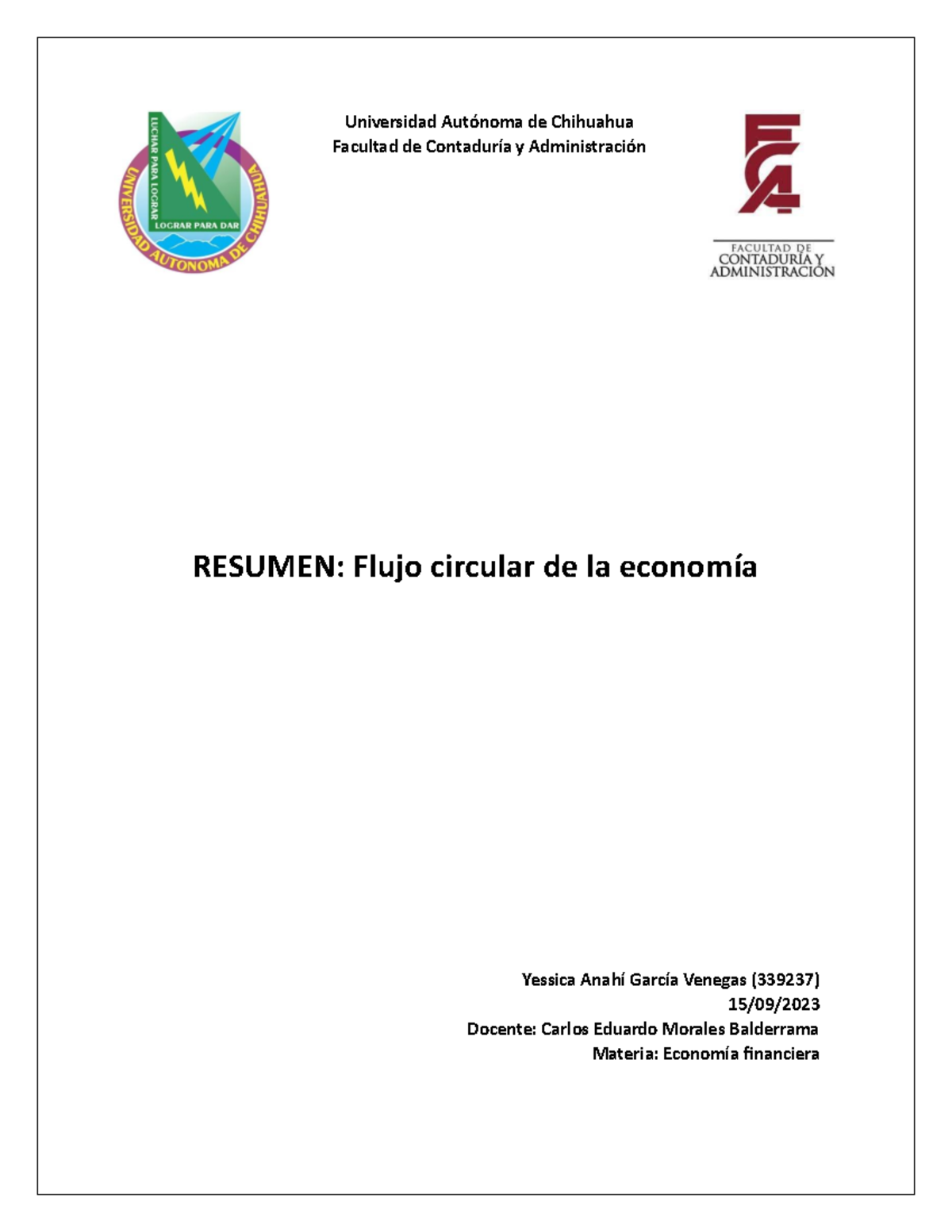 339237 Flujo circular de la economía - Universidad Autónoma de ...