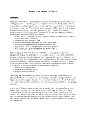 Paper Review Spark - Paper Review: Spark SUMMARY: This paper presents ...