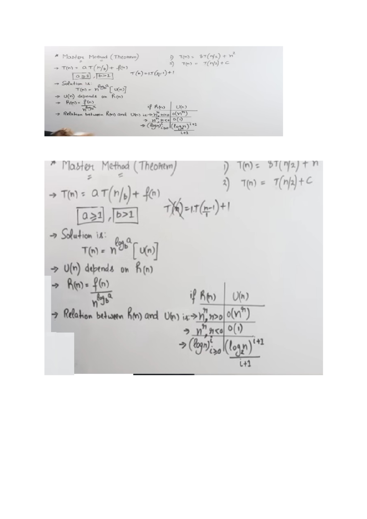 Master theorem - Design and Analysis - Master’s Theorem Master’s ...