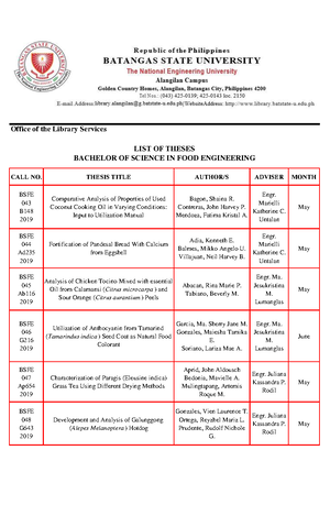 Grp 2 ME Lab 1 - ME Lab Activity 2 - BATANGAS STATE UNIVERSITY The ...