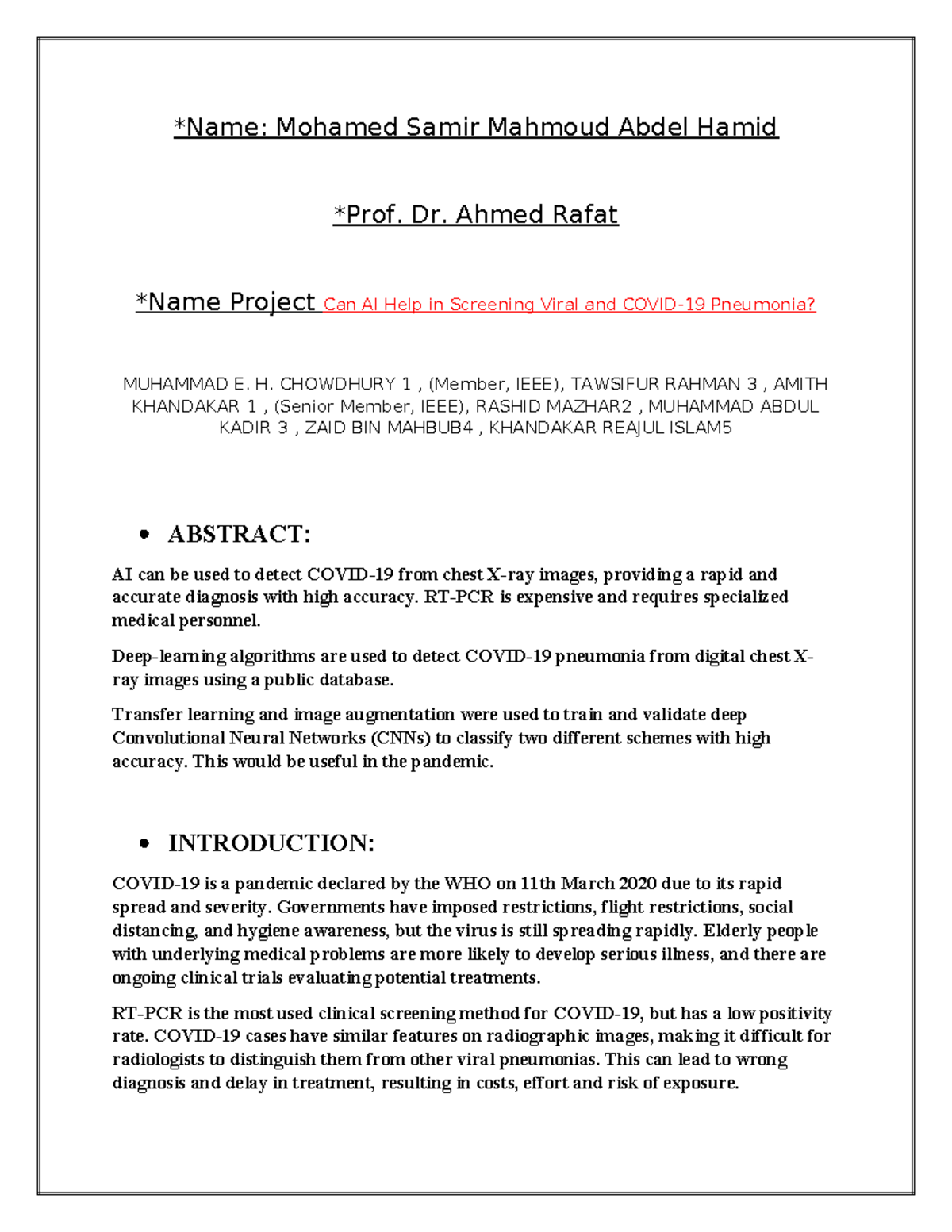 Project deep learning - useful - *Name: Mohamed Samir Mahmoud Abdel ...
