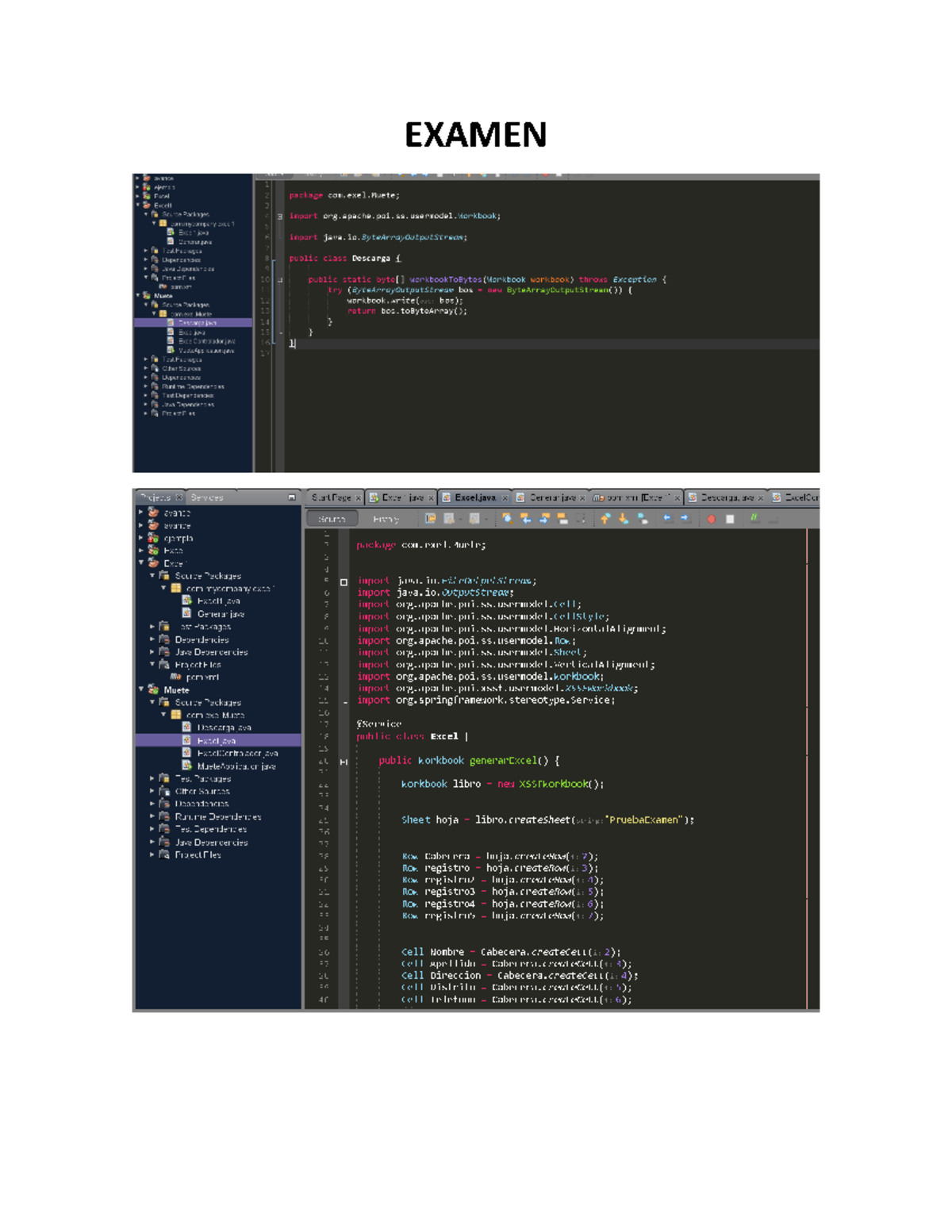Examen - Taller de programacion - EXAMEN - Studocu
