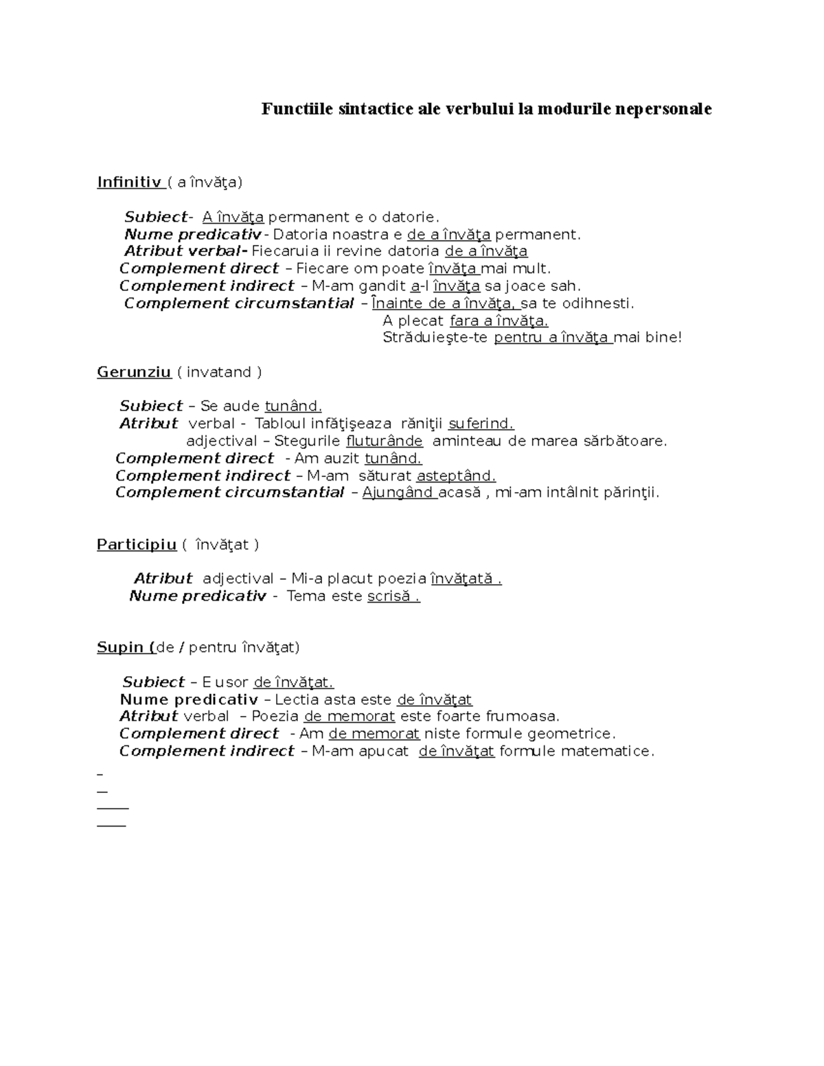 Scribd - functii sintactice - Functiile sintactice ale verbului la modurile nepersonale ...