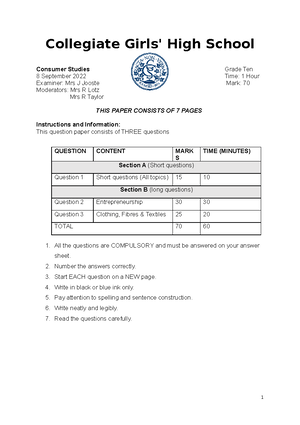 2021 Grade 11 TERM 4 Learners Guide - CONSUMER STUDIES GR 11 LEARNERS ...