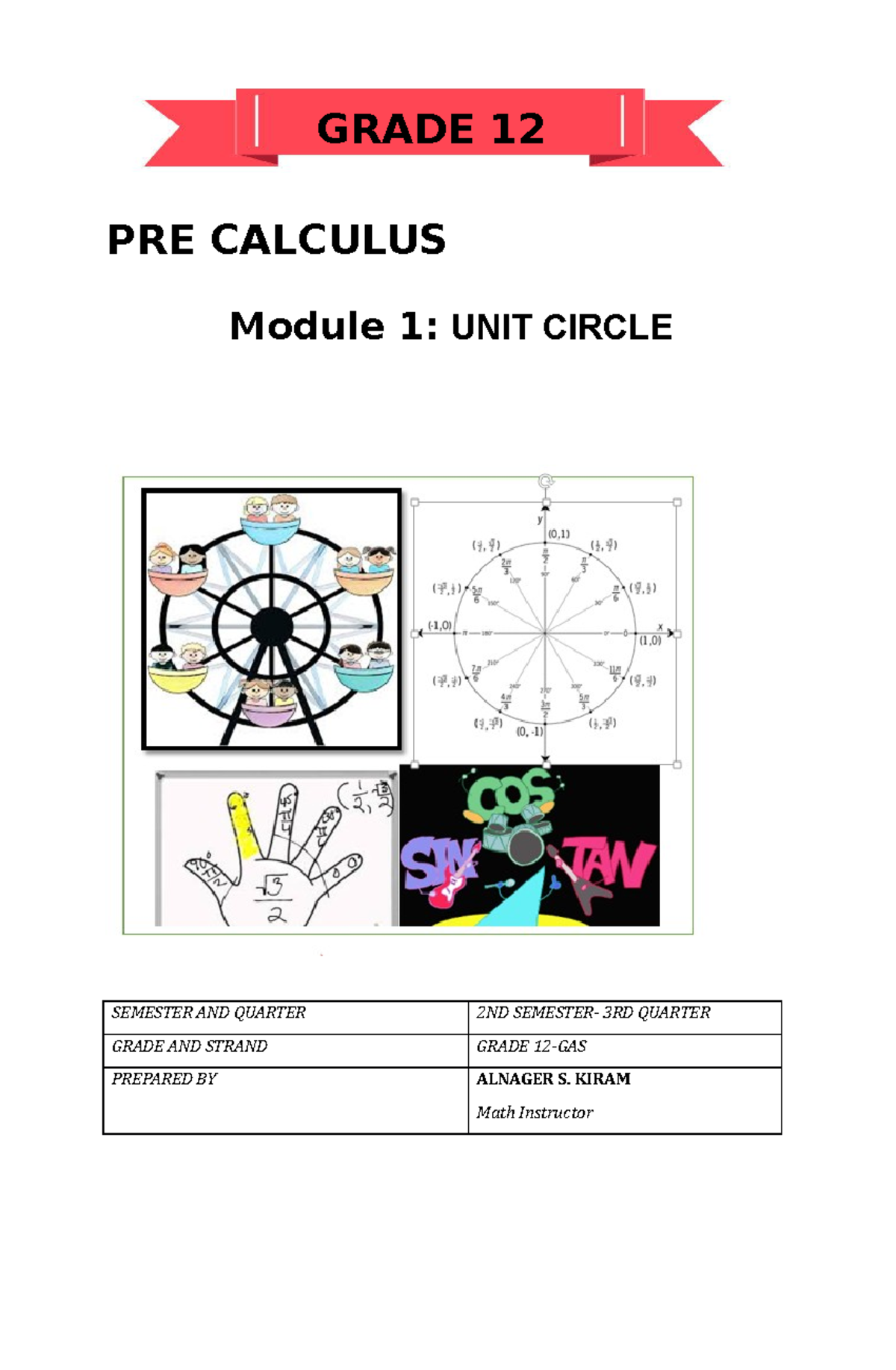 Pcalculus 1 - PRE CALCULUS LESSON AND ACTIVITY TO ANSWER - GRADE 12 PRE ...