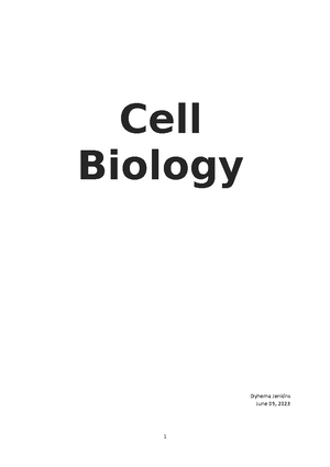 Unit 5 - Cell Biology - Studocu