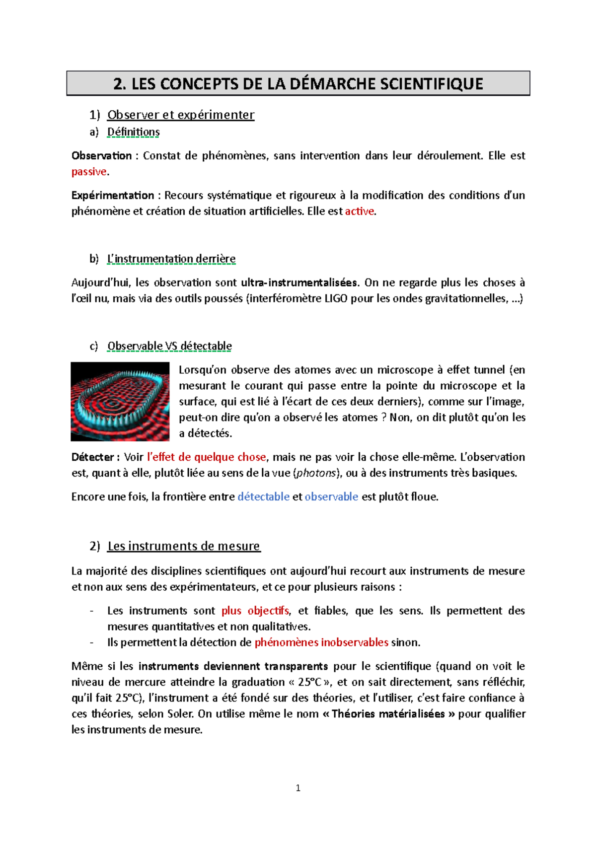 2 - Les concepts de la Démarche Scientifique - 2. LES CONCEPTS DE LA ...
