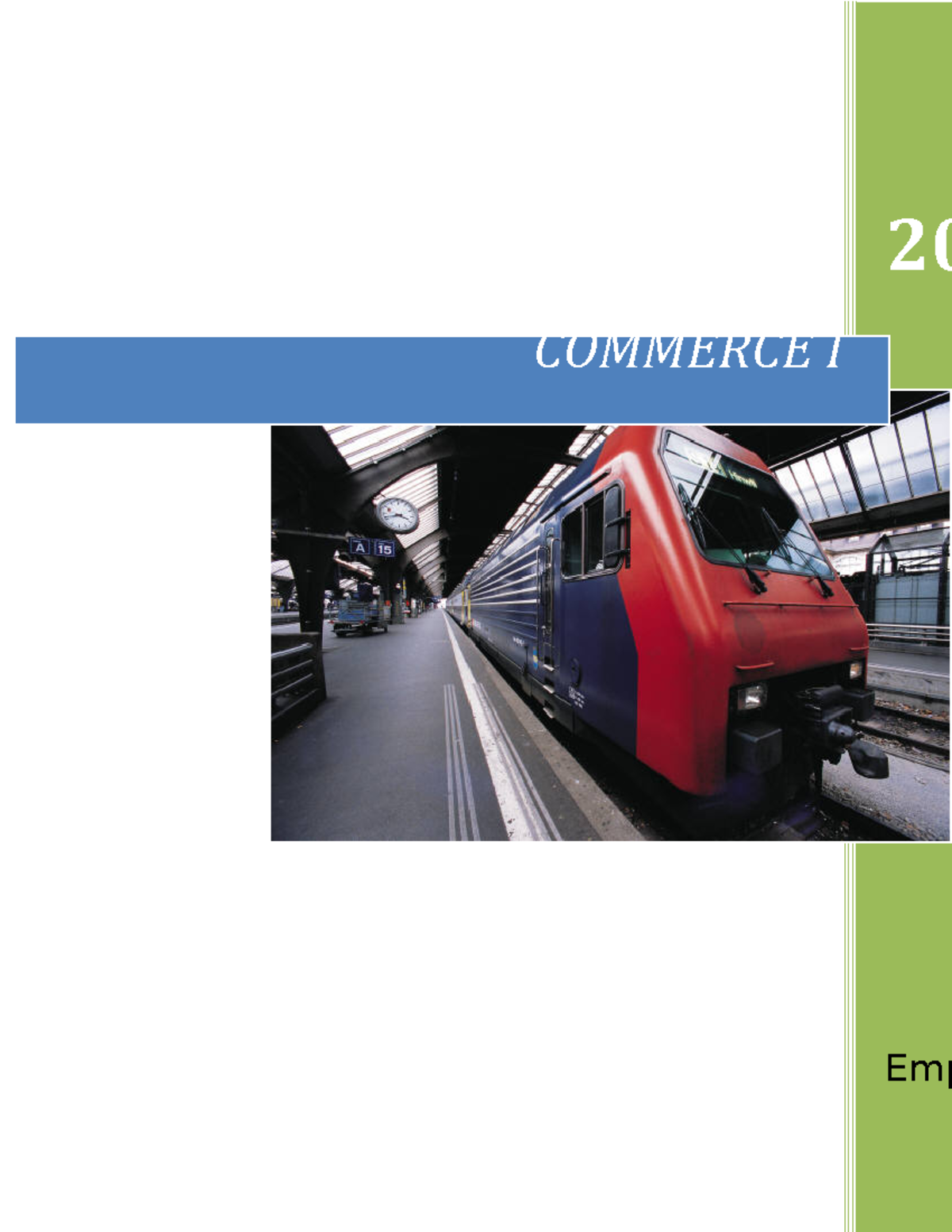 Commerce notes - 20 Emp COMMERCE I Contents - Studocu