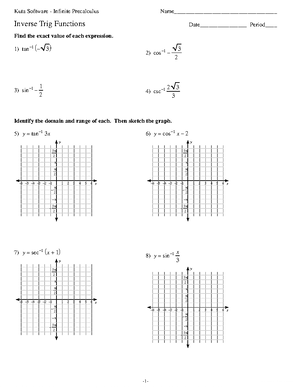 Graph Sin Cos Worksheet - Trigonometry Name Pd Date Graphing Sine and ...