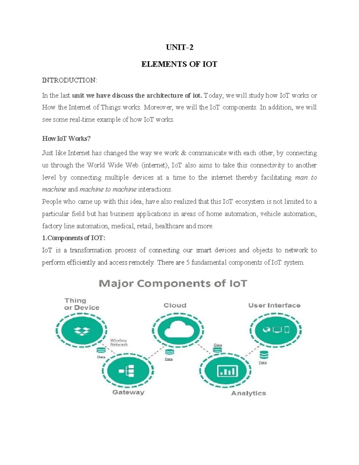 UNIT- 4 solution framework for iot application - UNIT- 4 SOLUTION FRAMEWORK FOR IOT APPLICATIONS ...